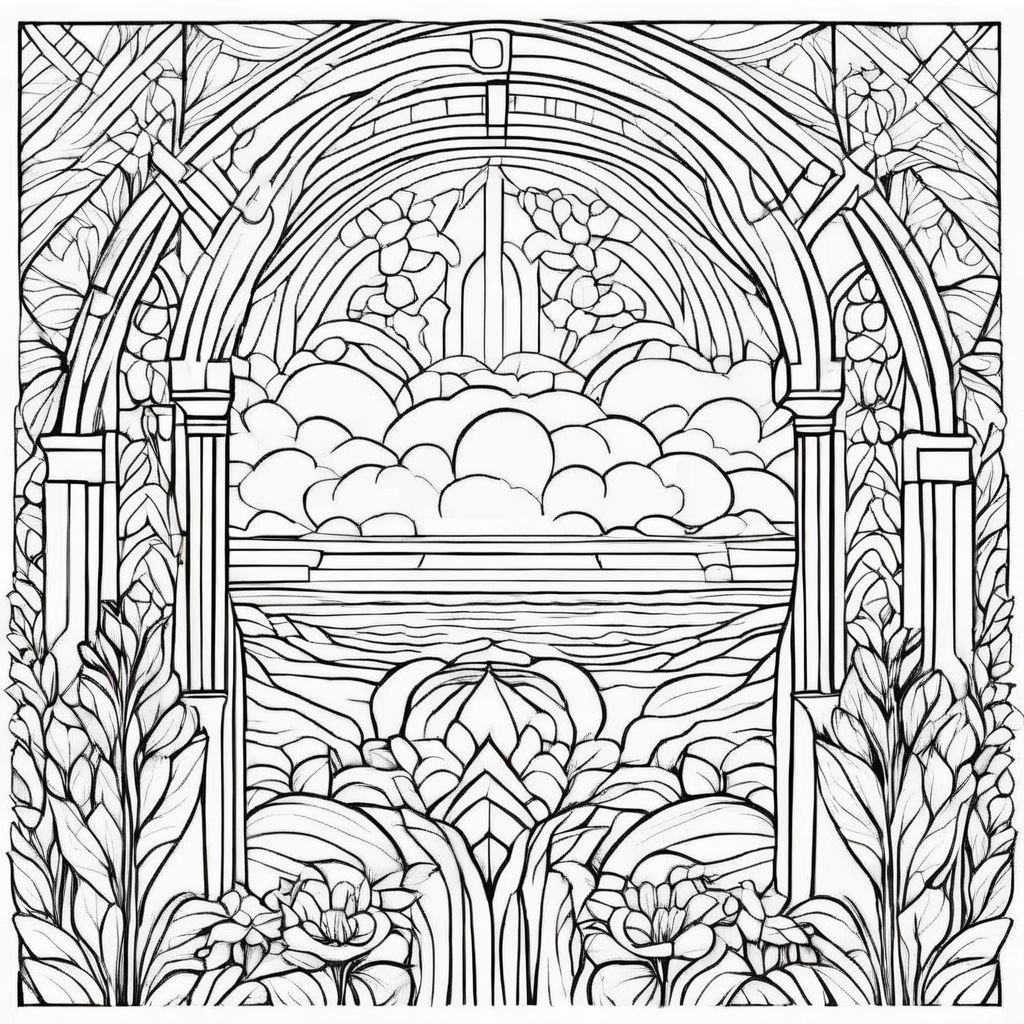 coloring page aesthetic - Easy how to drawing