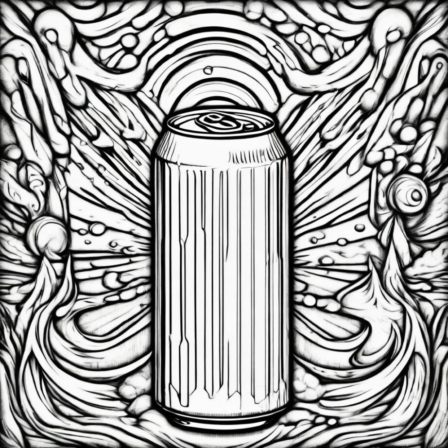 soda can coloring page - Easy how to drawing