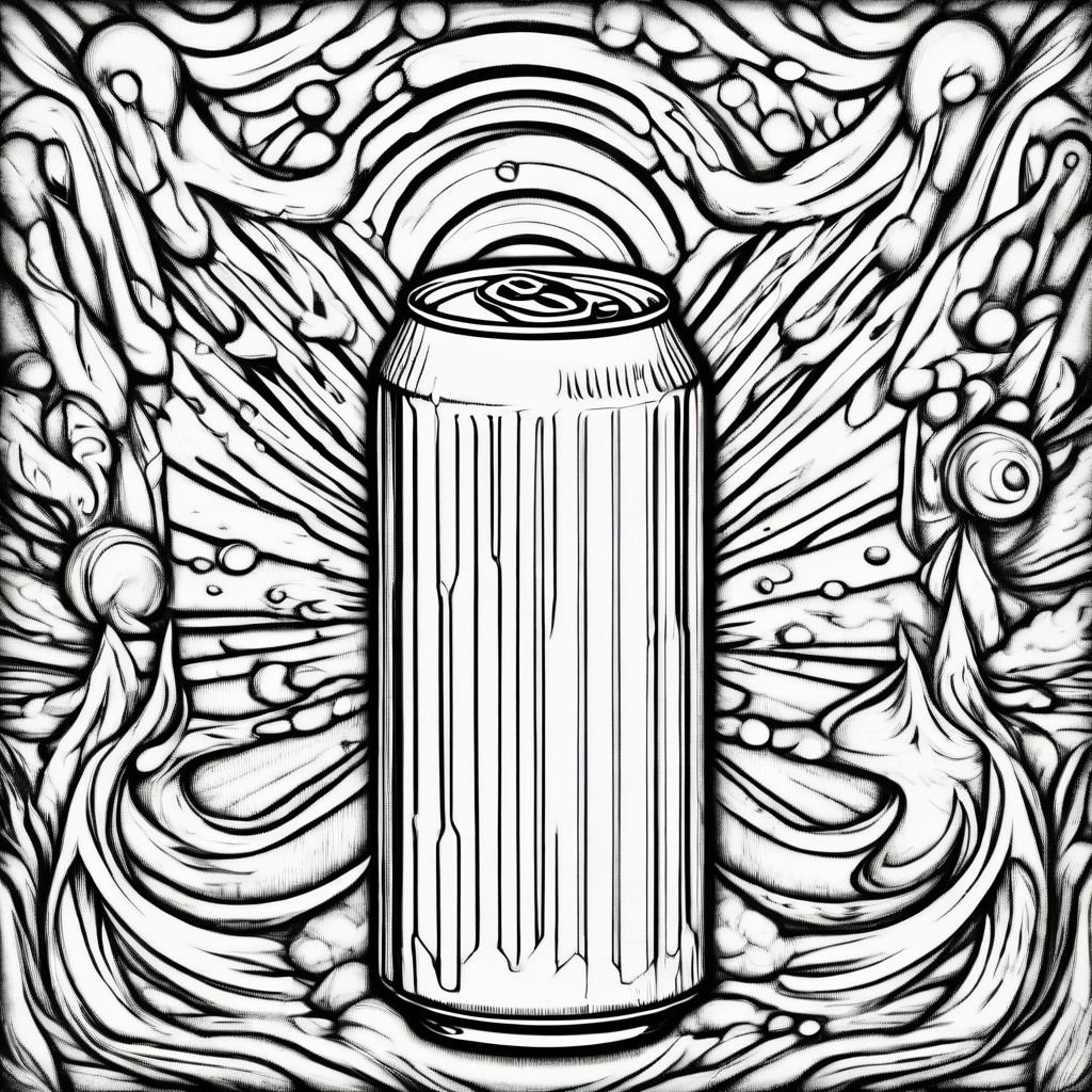 soda can coloring page - Easy how to drawing