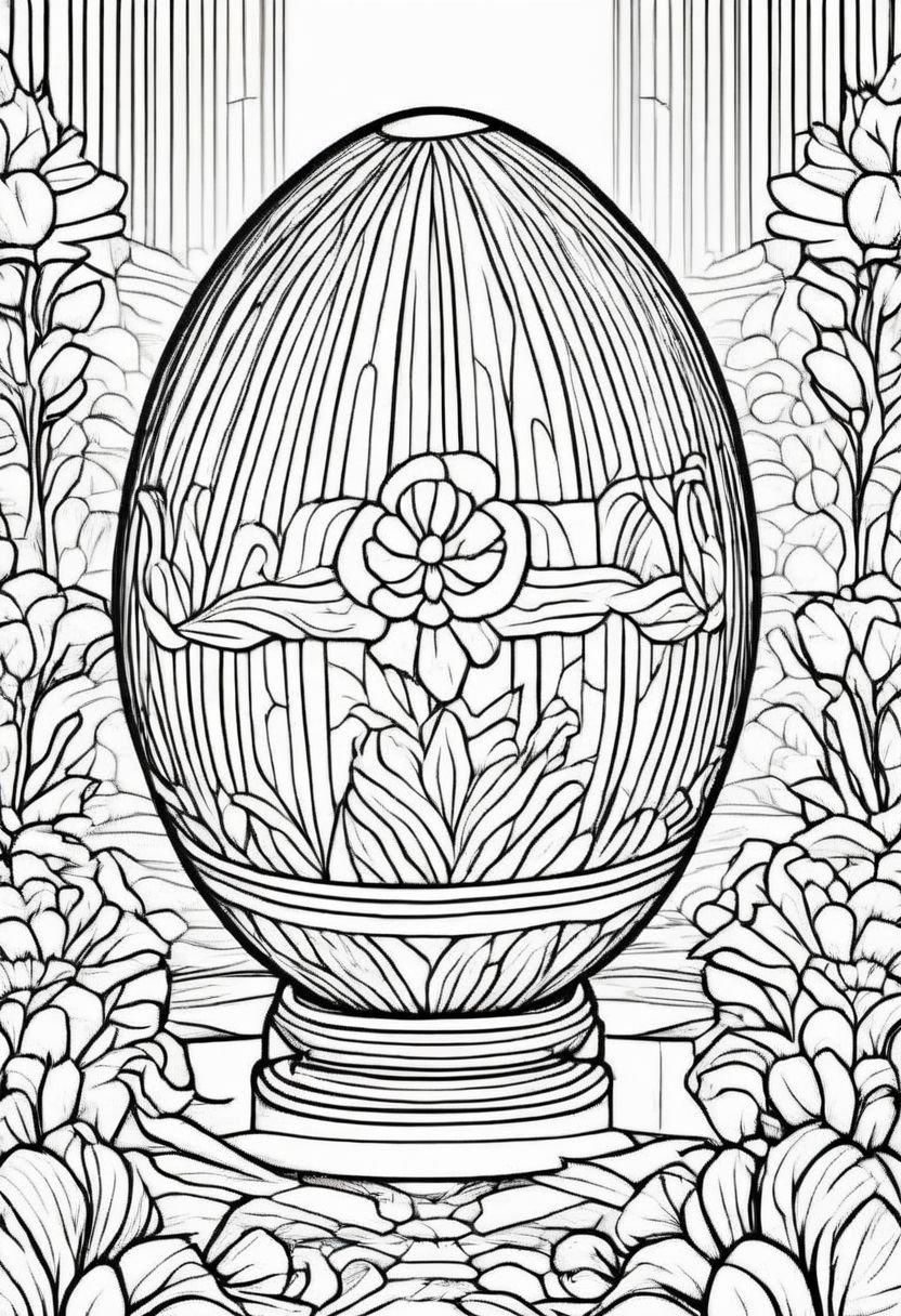 coloring page easter egg - Easy how to drawing