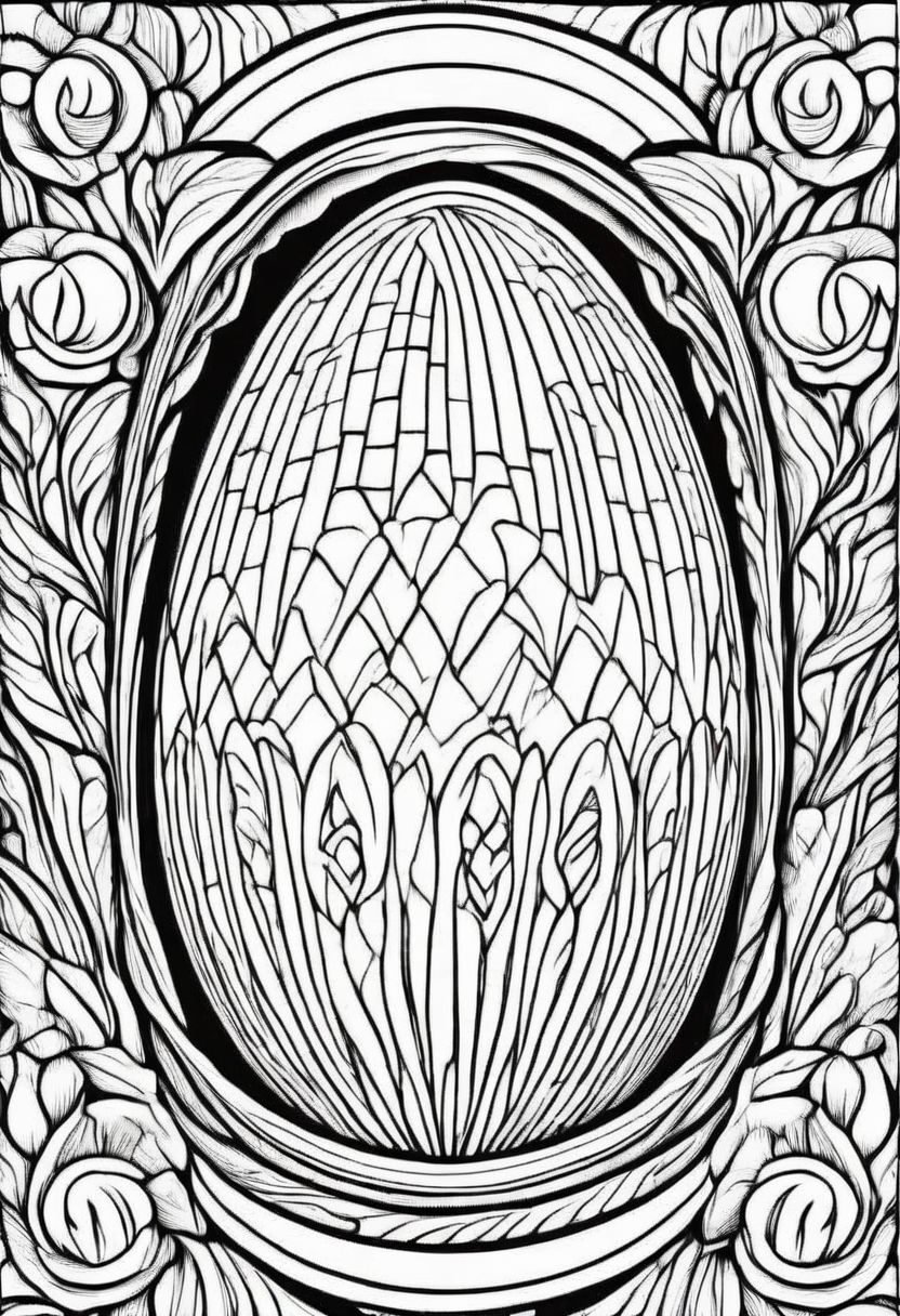 coloring page easter egg - Easy how to drawing